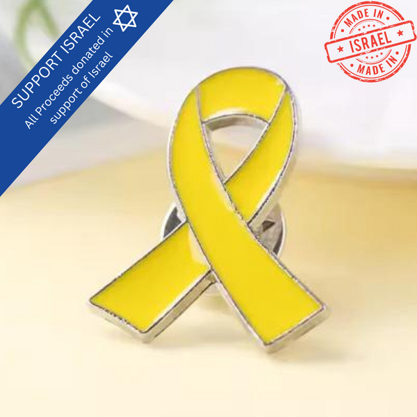 ''Bring Them Home NOW'' Yellow Ribbon Hostage Pin