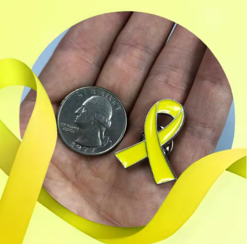 ''Bring Them Home NOW'' Yellow Ribbon Hostage Pin